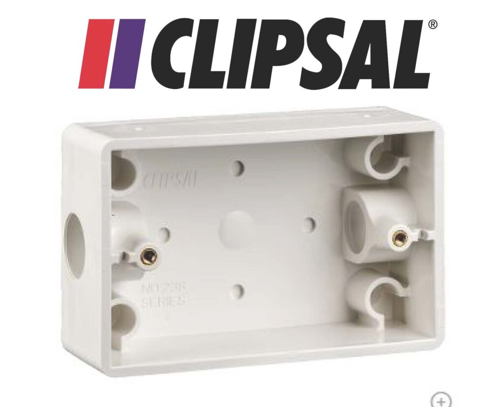 238 “CLIPSAL” กล่อง พีวีซี ติดลอย mounting box PVC 20mm – shop.thai ...